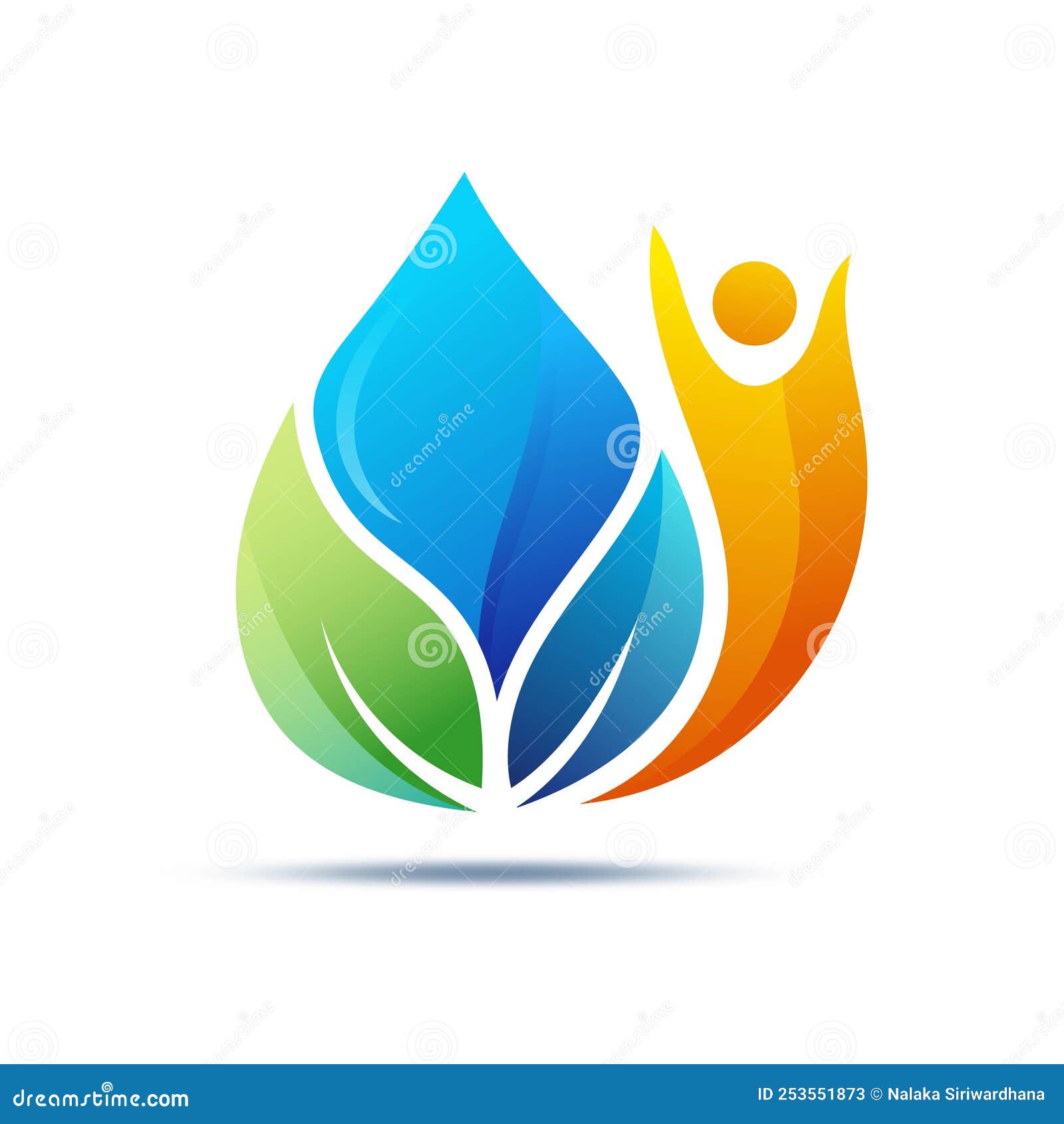 People and Nature Logo Icon. Stock Vector - Illustration of team ...