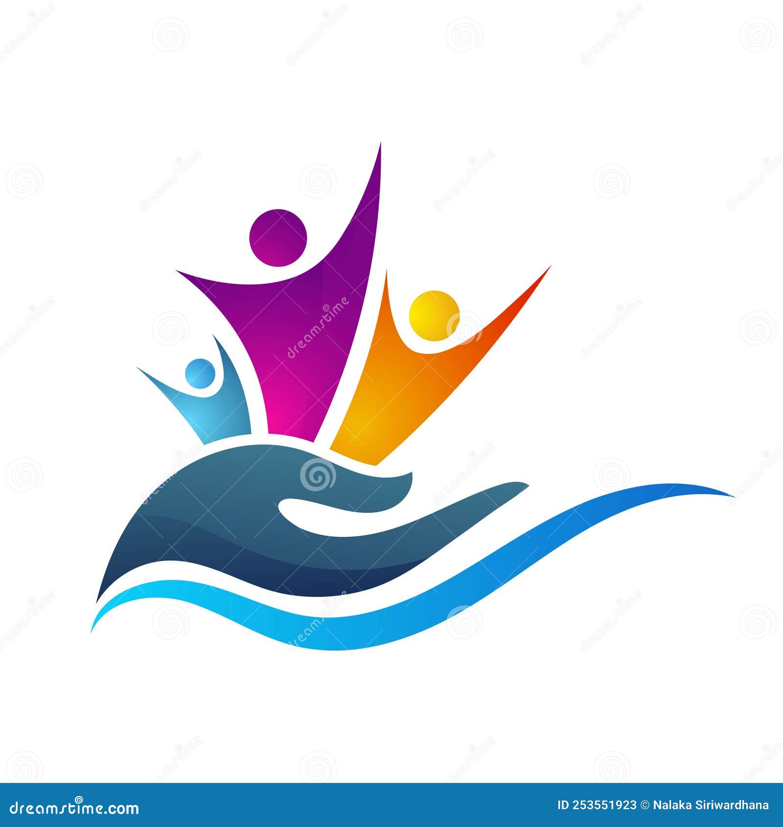 Family logo symbol. stock vector. Illustration of corporate - 253551923