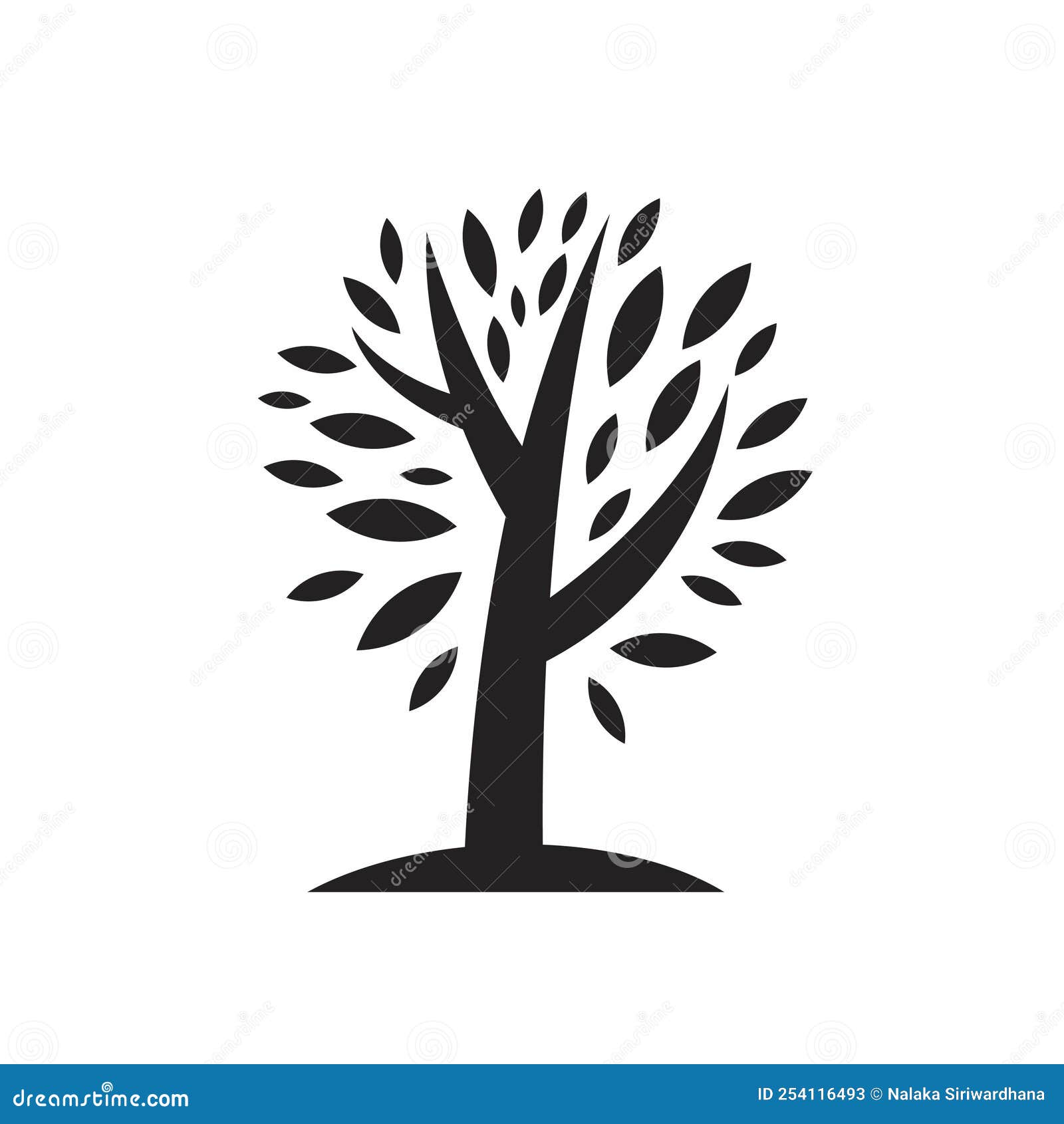 Colorful Green Color Tree Logo. Stock Vector - Illustration of grow ...