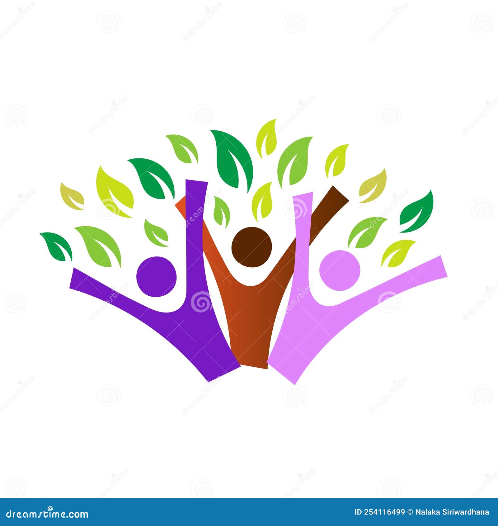 Color Tree Logo Silhouette. Stock Vector - Illustration of ground, easy ...