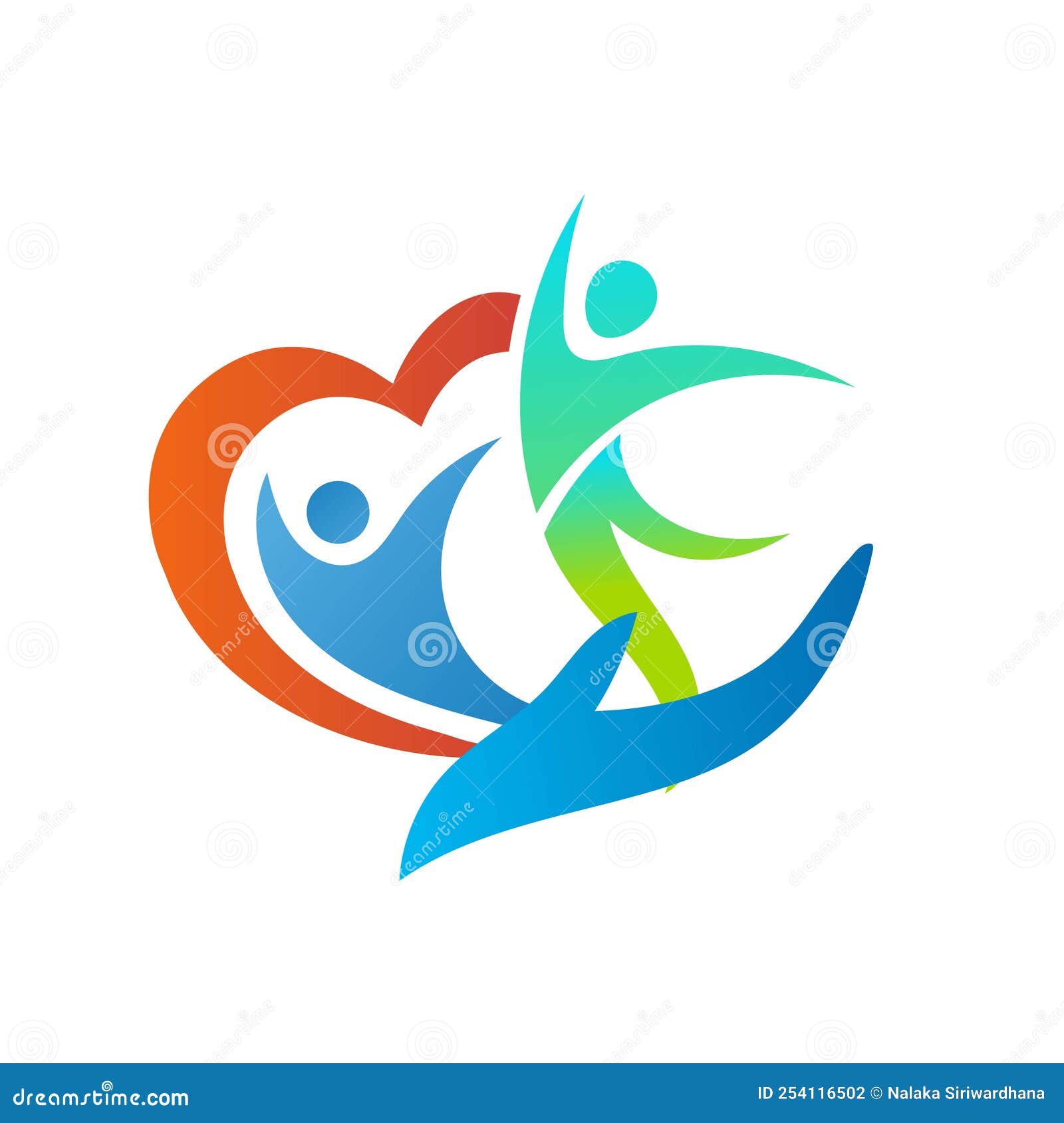 Heart and Hand Sign. Logo Icon. Stock Vector - Illustration of wedding ...