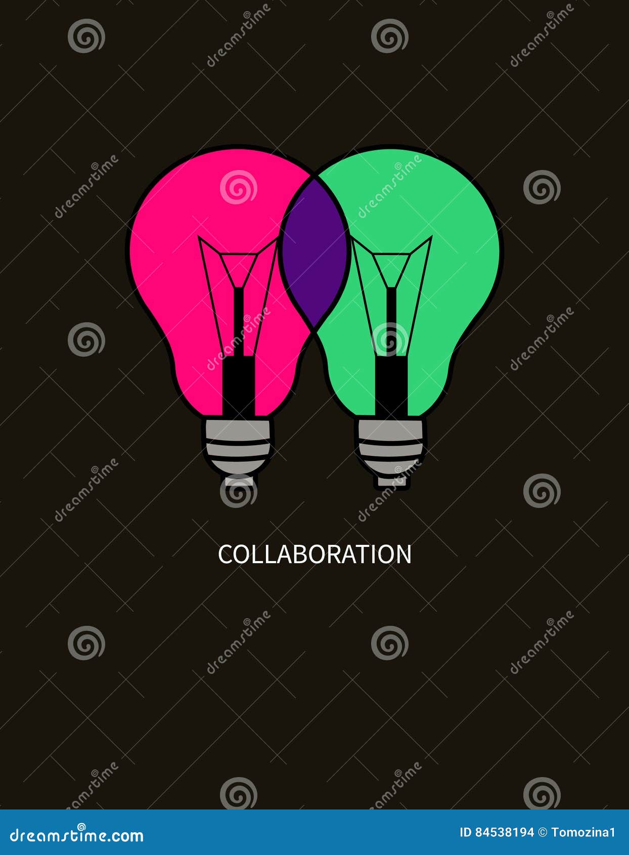 Logo, icon collaboration stock vector. Illustration of idea - 84538194