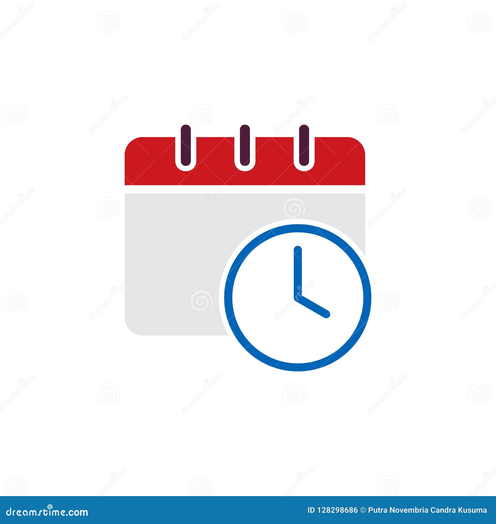 Logo Icon Design Date-heure Illustration de Vecteur - Illustration du ...