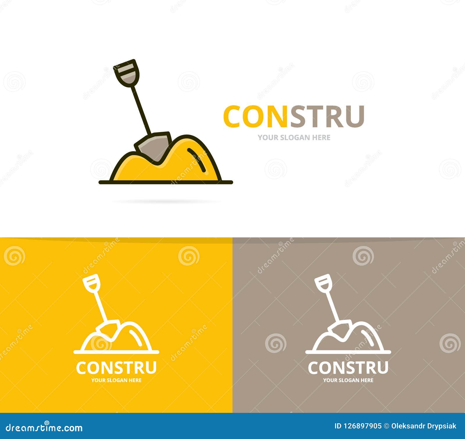 Pile of Sand Logo Design Template. Stock Illustration - Illustration of ...