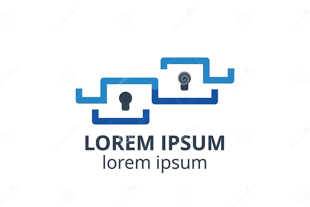 Data security logo stock vector. Illustration of lock - 183237662