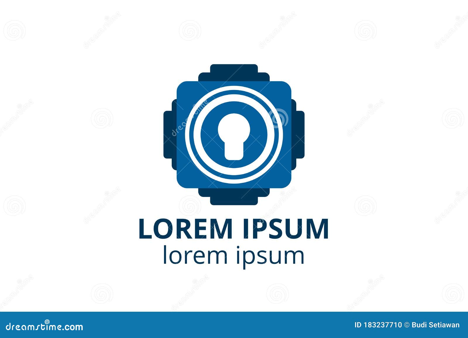 Data security logo stock vector. Illustration of internet - 183237710