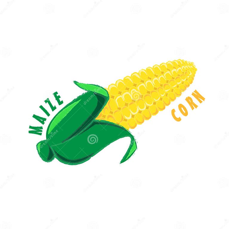 Logo Icon Design Maize Corn Farm Stock Illustration - Illustration of ...