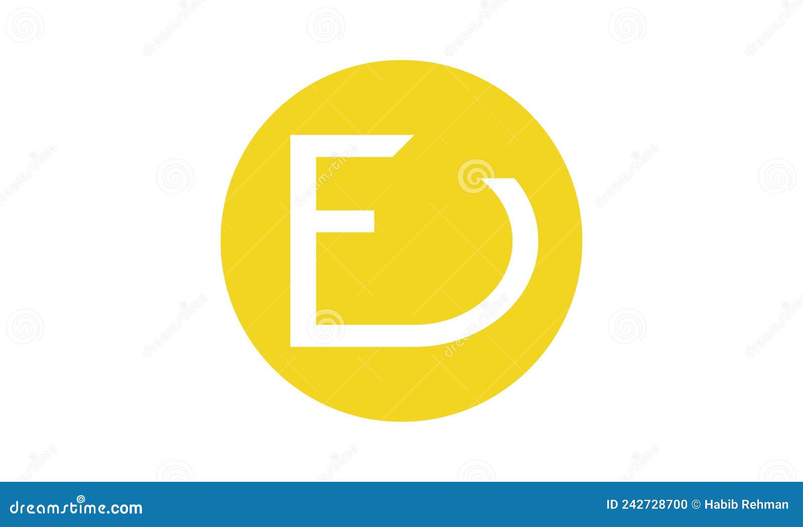 Logo and Icon Designs with Letter FD Stock Vector - Illustration of ...