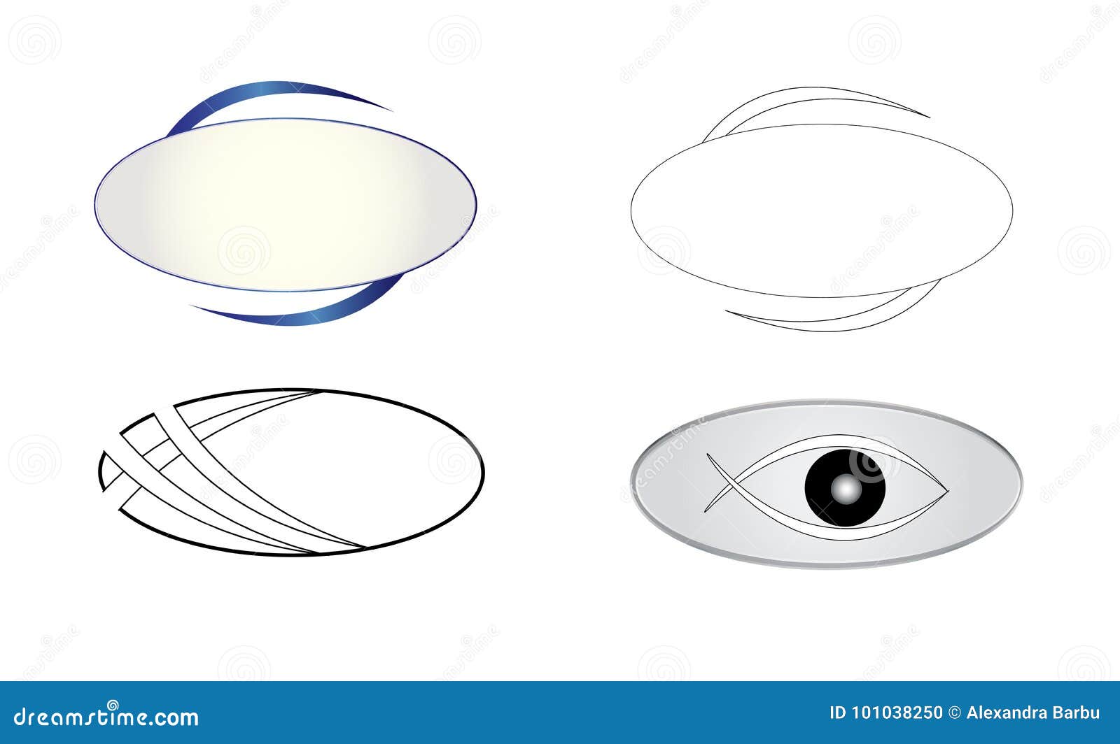 Logo Icon Graphic Design Ovale Illustrazione Vettoriale - Illustrazione ...