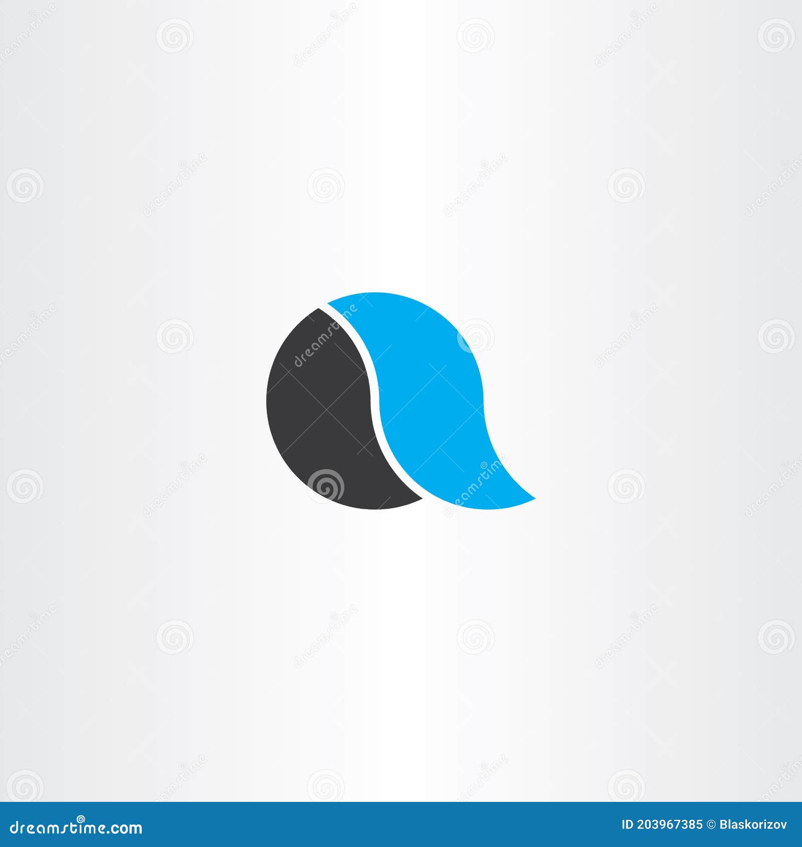 A Logo Icon Letter Black Cyan Symbol Vector Stock Vector - Illustration ...