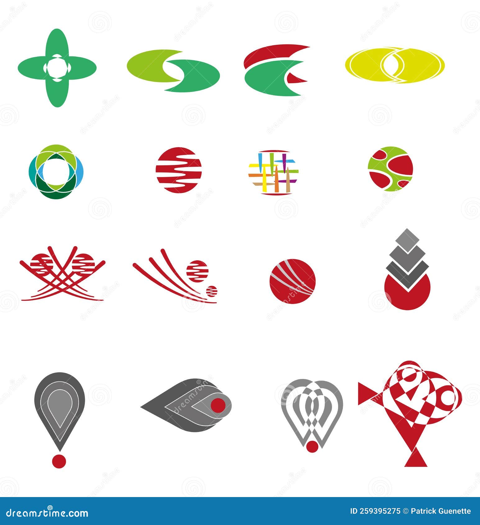 Logo icon pack, icon stock vector. Illustration of design - 259395275