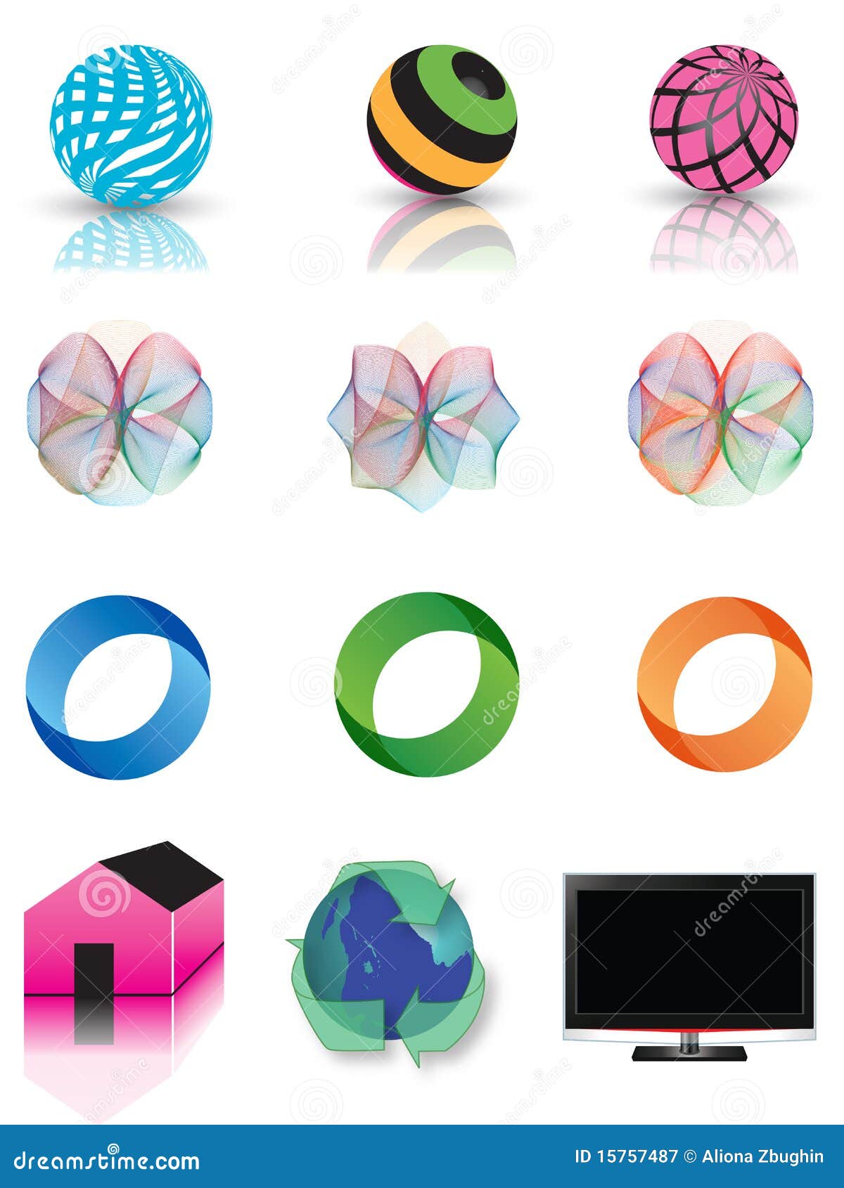 Logo icon set stock vector. Illustration of elements - 15757487
