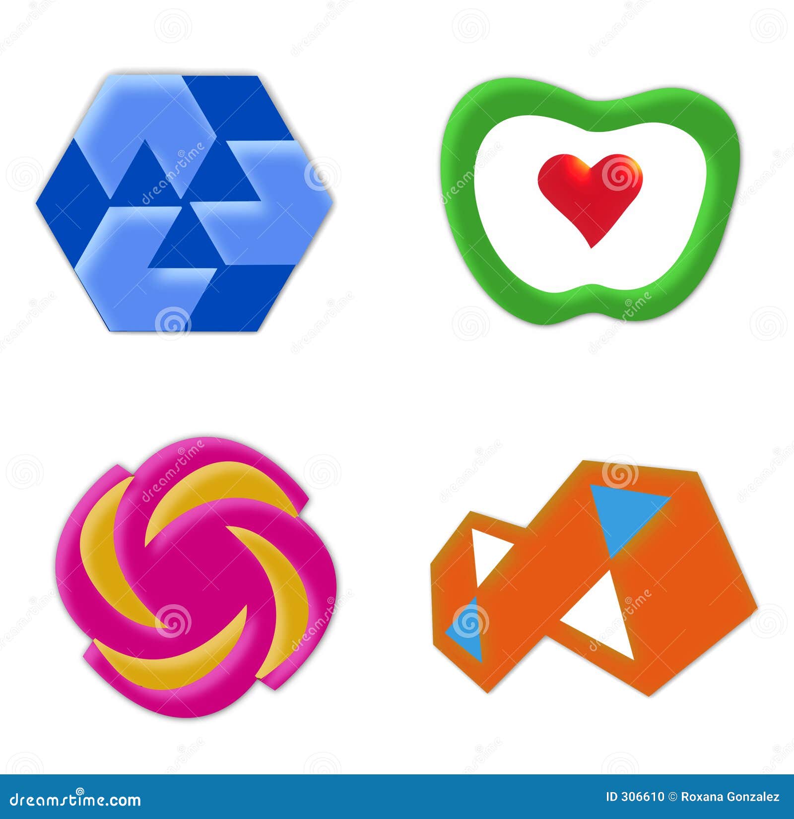 Logo Icon set 2 stock illustration. Illustration of tipography - 306610