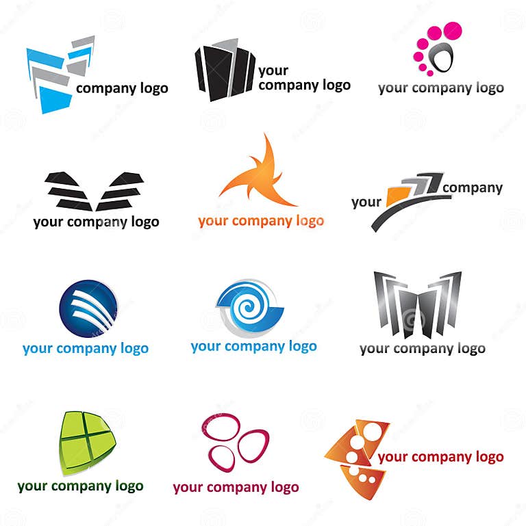 Logo icon set stock vector. Illustration of arts, geometry - 23145424