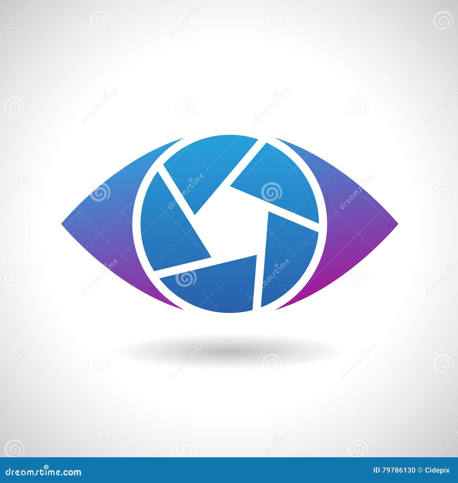 Logo Icon of a Shutter Eye Vector Illustration Stock Vector ...