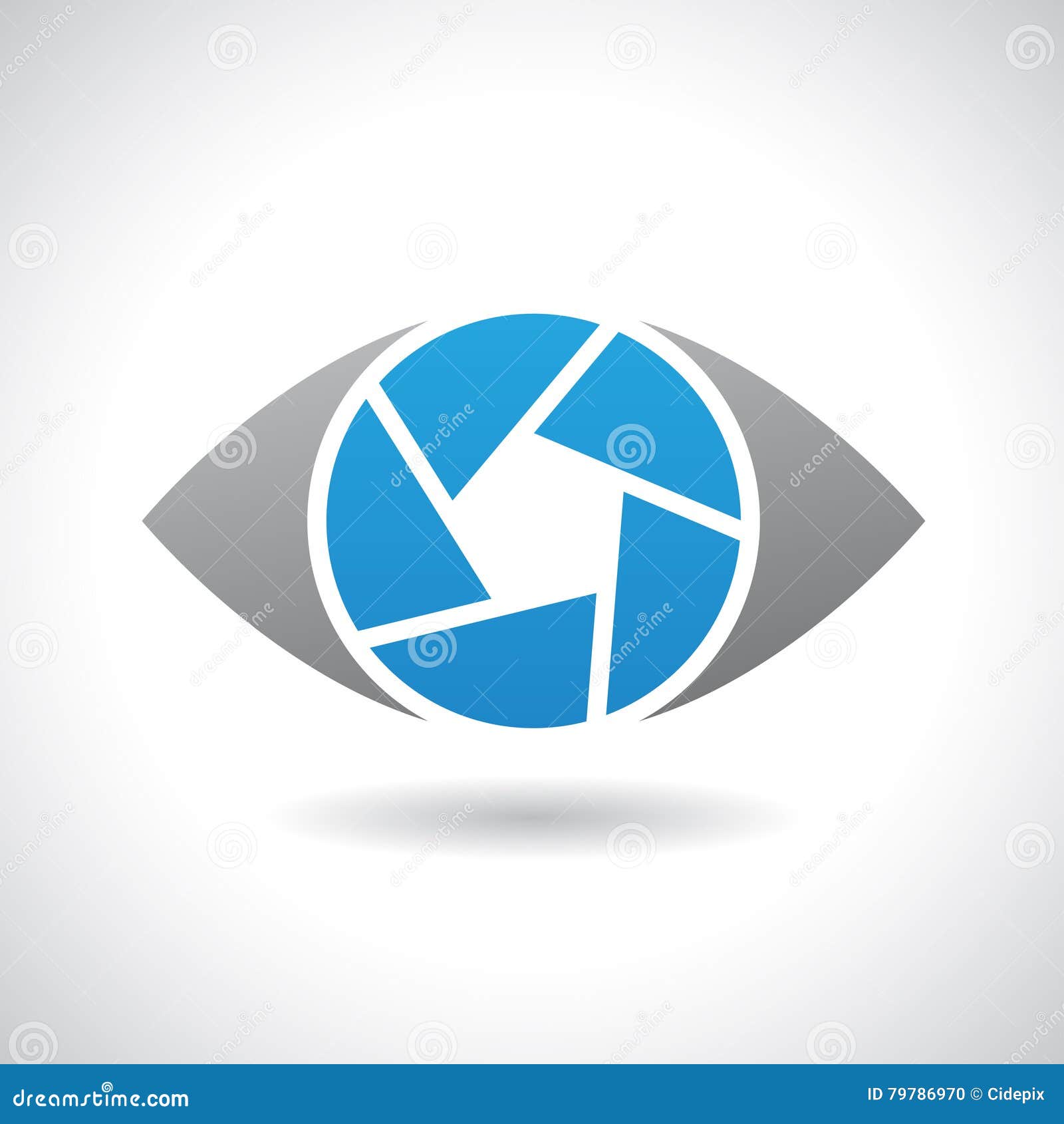 Logo Icon of a Shutter Eye Vector Illustration Stock Vector ...