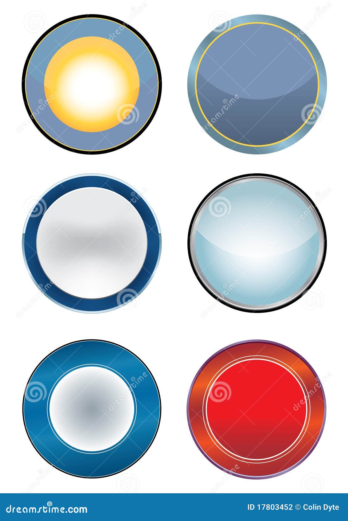 Logo,Icon,Web Button Blanks Stock Vector - Illustration of buttons ...