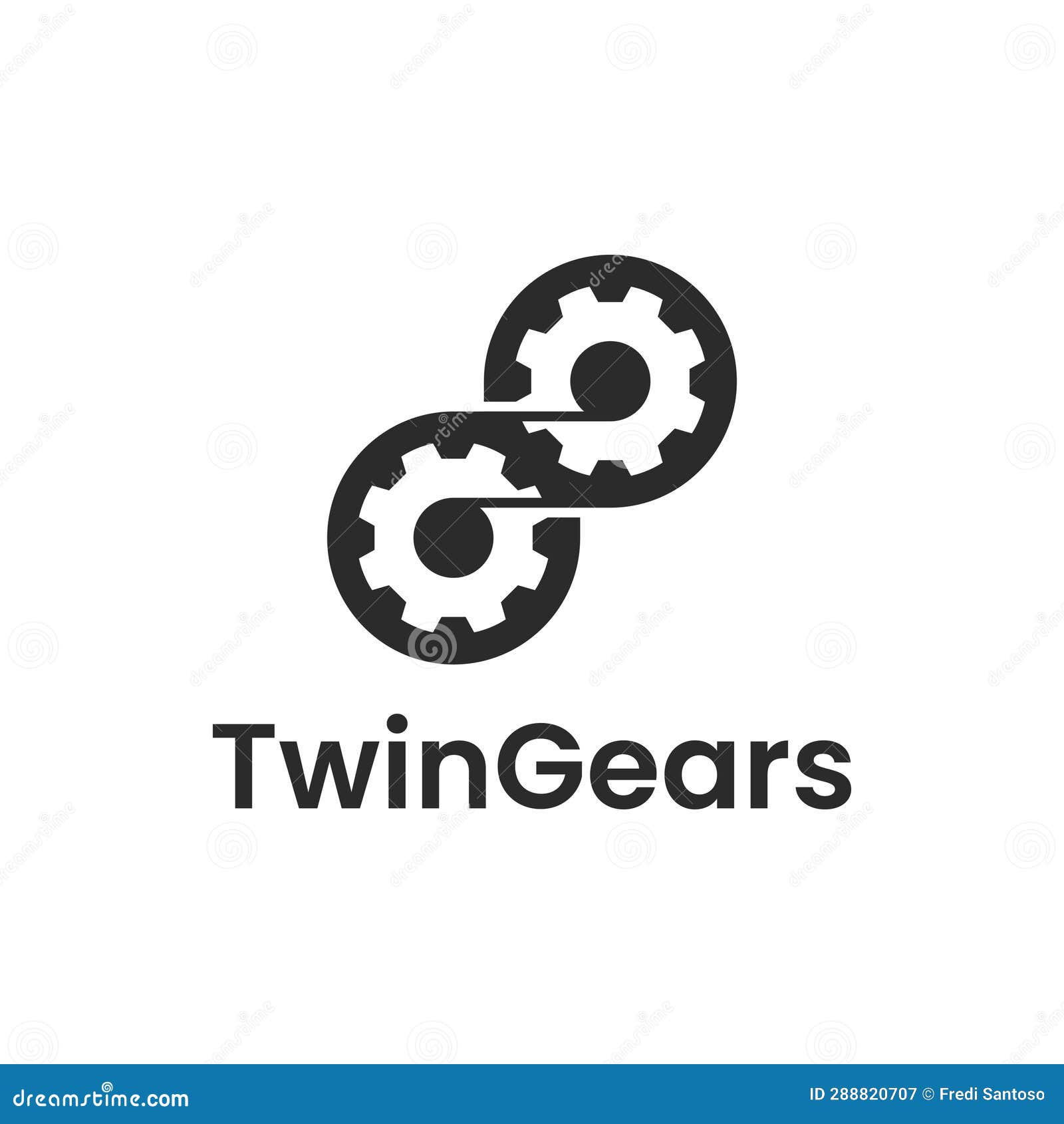 The Logo Illustrates Interconnected Gears Royalty-Free Stock Photo ...