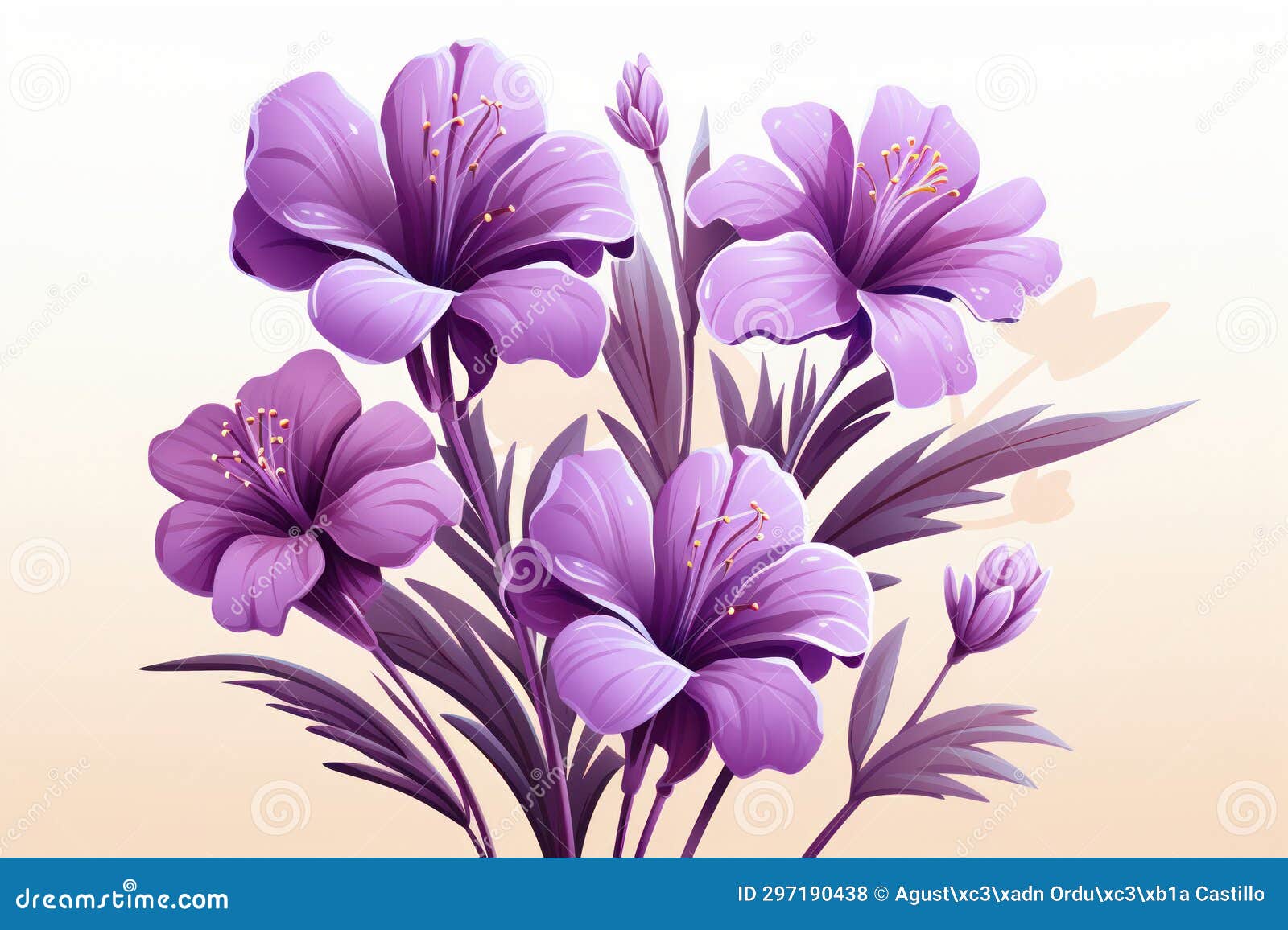 Logo Illustration of the Beautiful Jacaranda Flower. Stock Photo ...