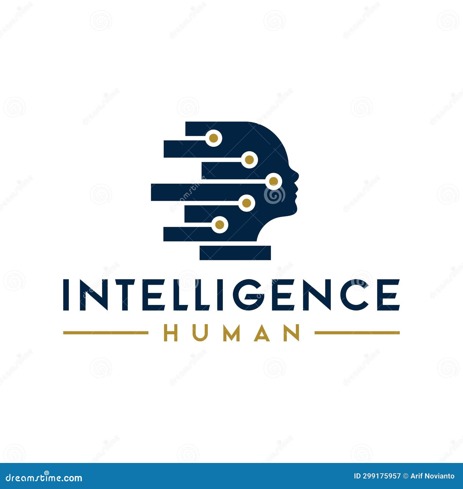 Logo Illustration of Human Intelligence Stock Illustration ...