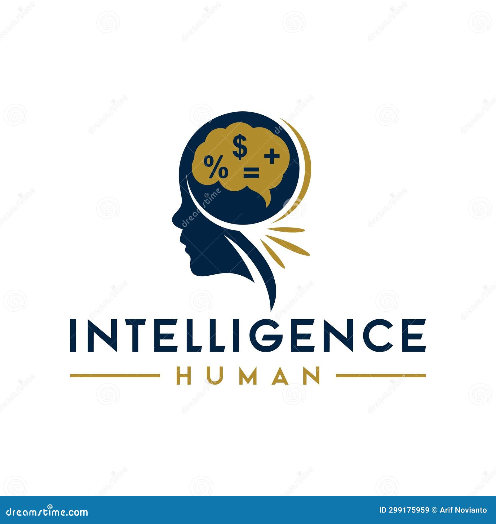 Logo Illustration of Human Intelligence Stock Illustration ...