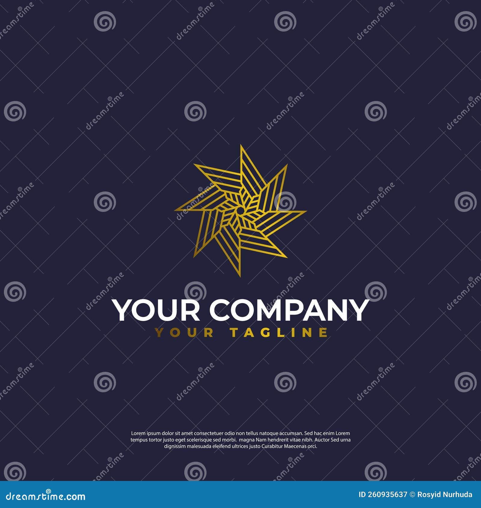 Logo Illustration of a Modern Ornament Symbol Stock Vector ...