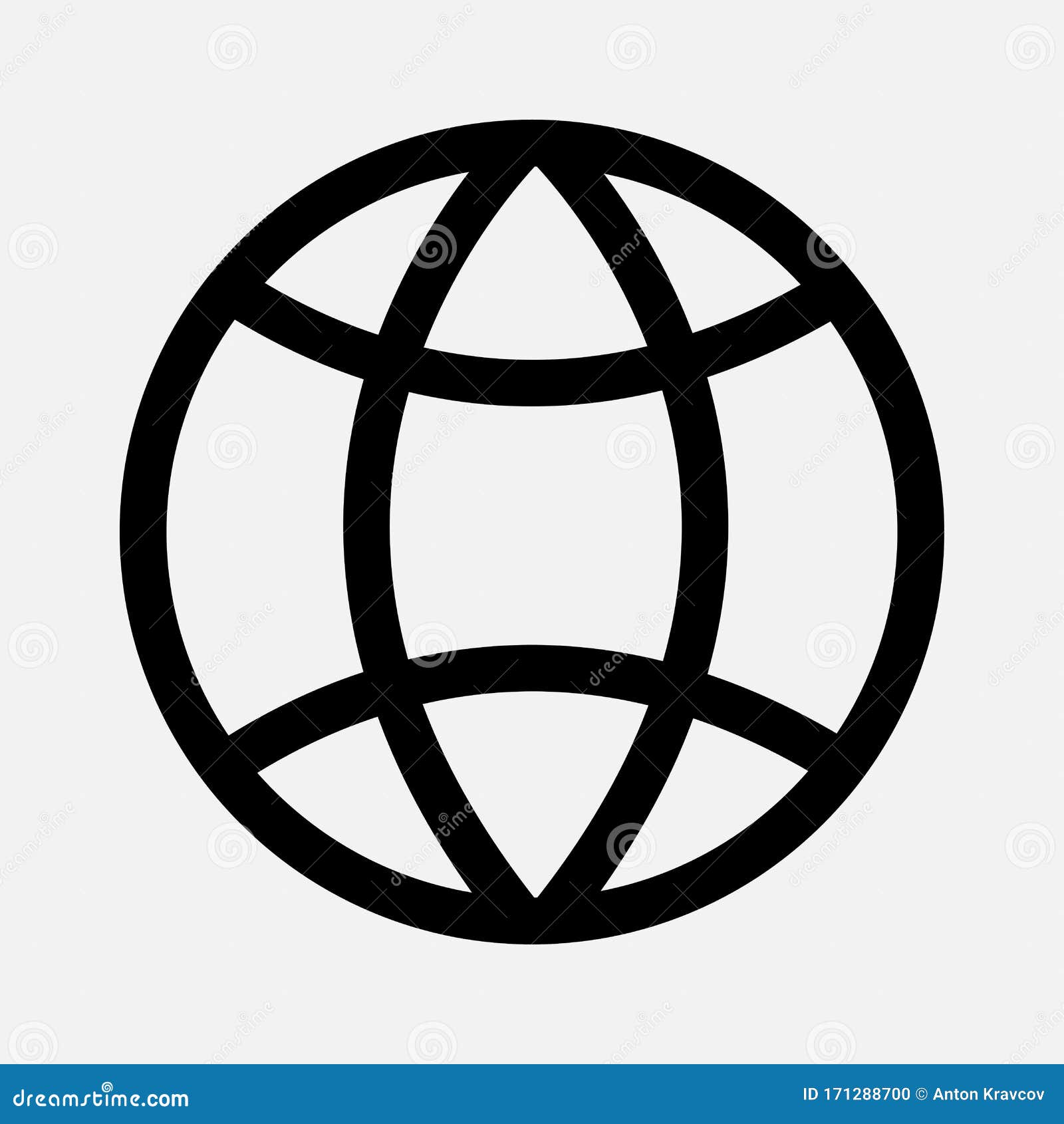 Logo and Image Icon of the Globe Stock Illustration - Illustration of ...