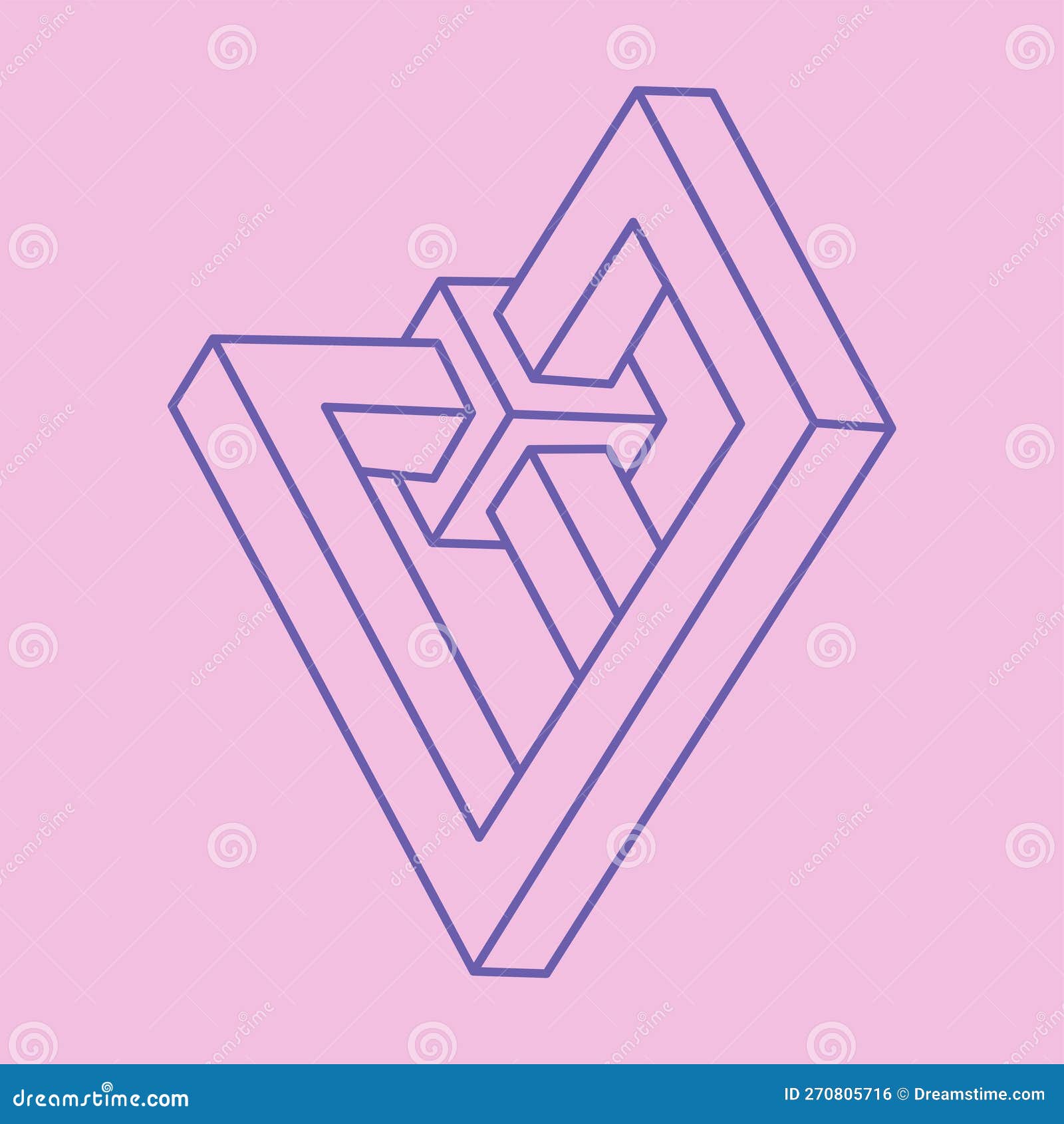 Logo. Impossible Shape, Optical Illusion, Vector. Optical Art Objects ...