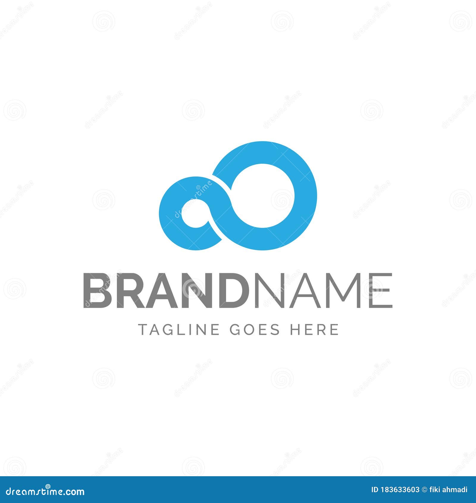 Logo of infinite cloud stock vector. Illustration of internet - 183633603