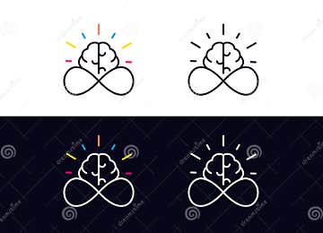 Logo of an Infinity Symbol and a Brain. this Logo Symbolizes Boundless ...