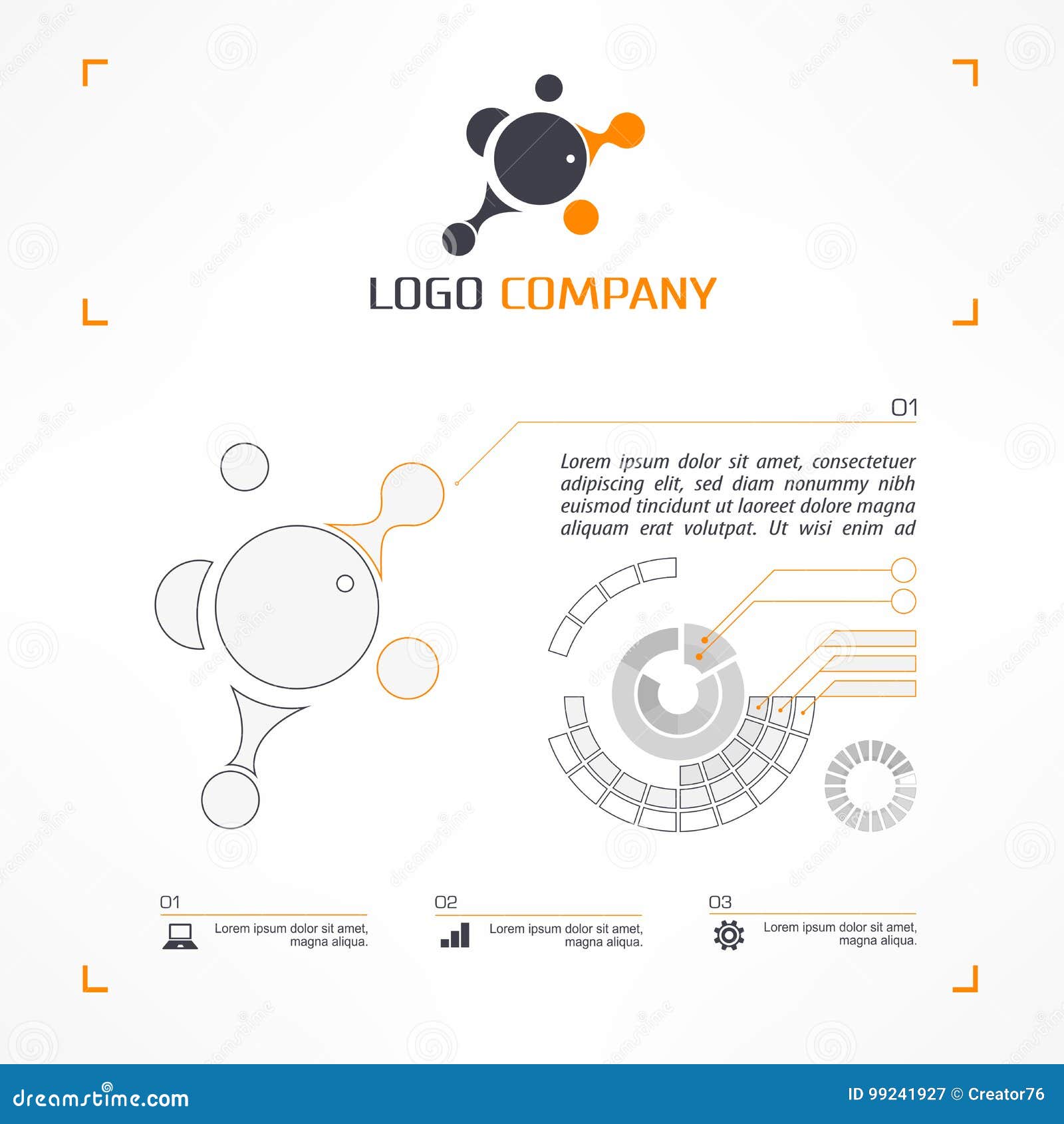 Logo and infographic stock vector. Illustration of sign - 99241927