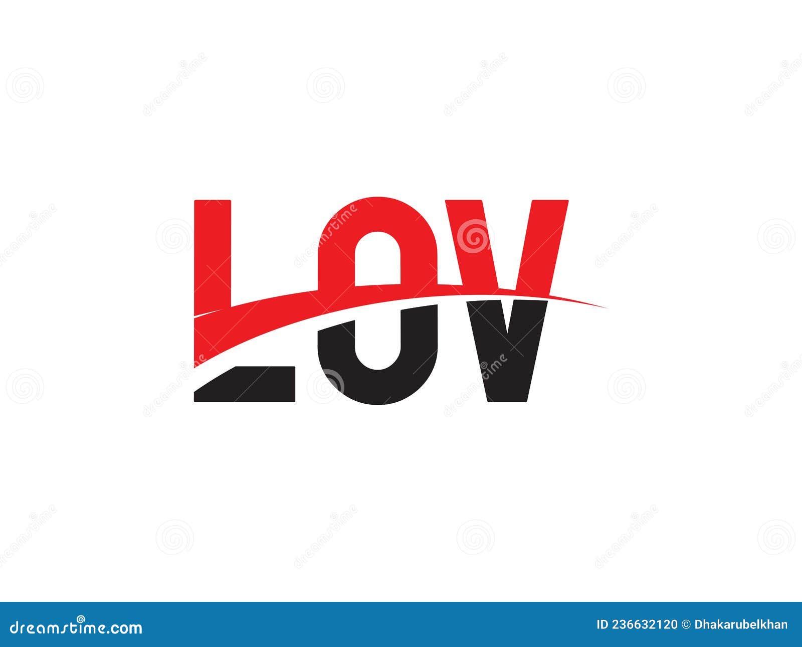 Logo initial lettre lov illustration de vecteur. Illustration du forme ...