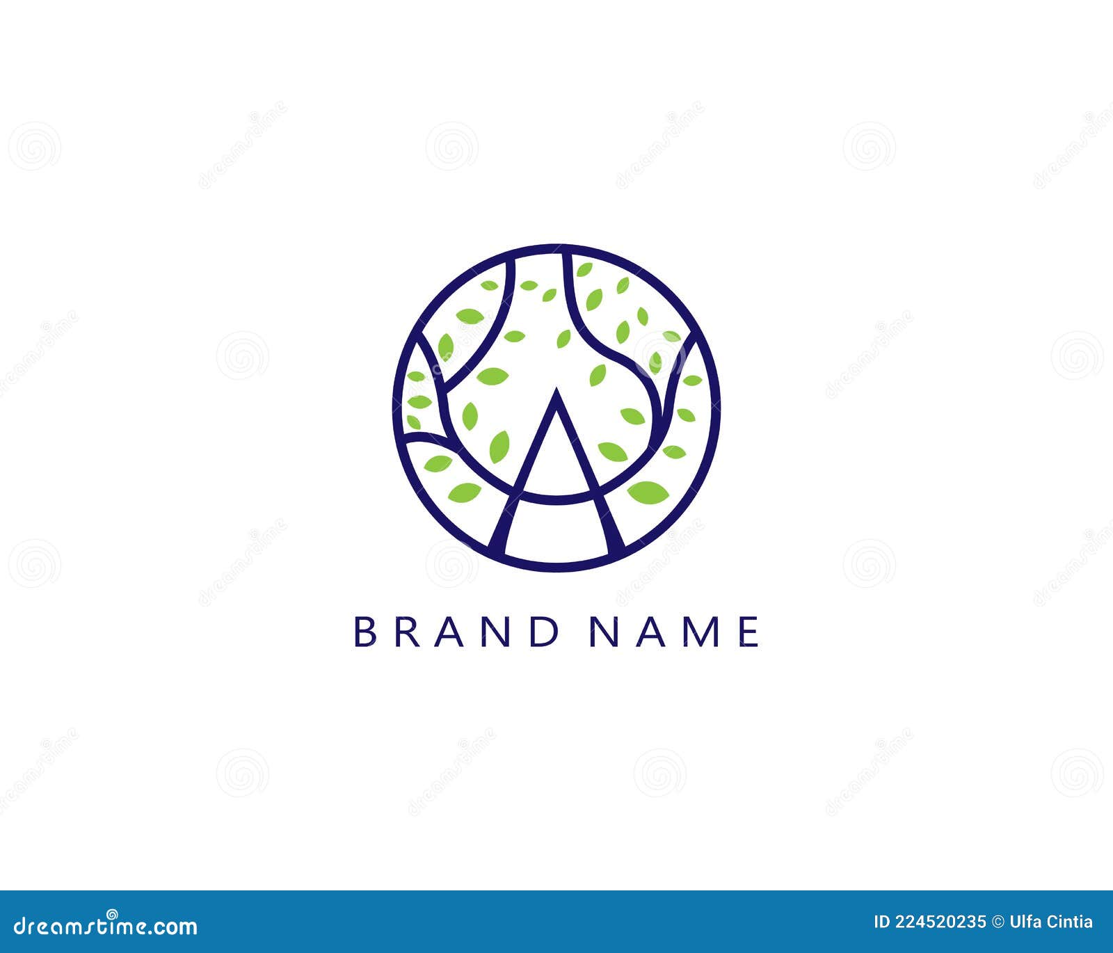 Logo Initials Letter a. Logo Nature. a Combination Design of the Letter ...