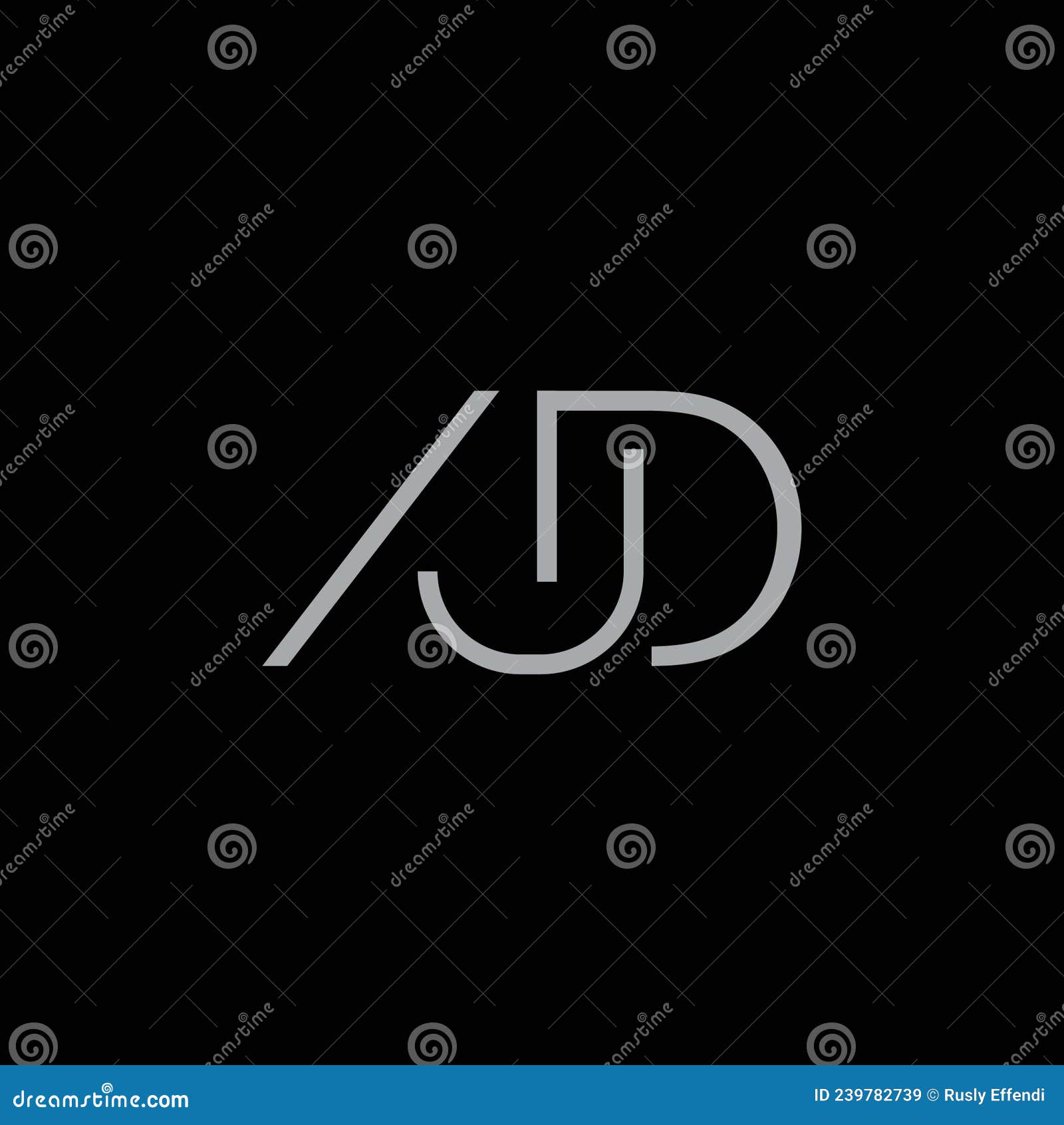 A Logo with the Initials of the Letters AJD, Modern and Professional ...
