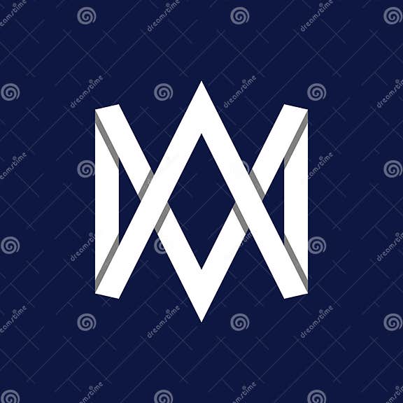 Amv Logo Initials Suitable for All Industries Stock Vector ...