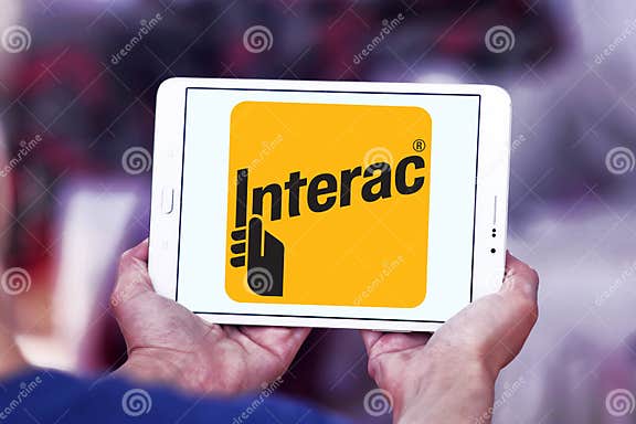 Logo Interac Corporation redaktionelles stockfotografie. Bild von zweck - 119335162
