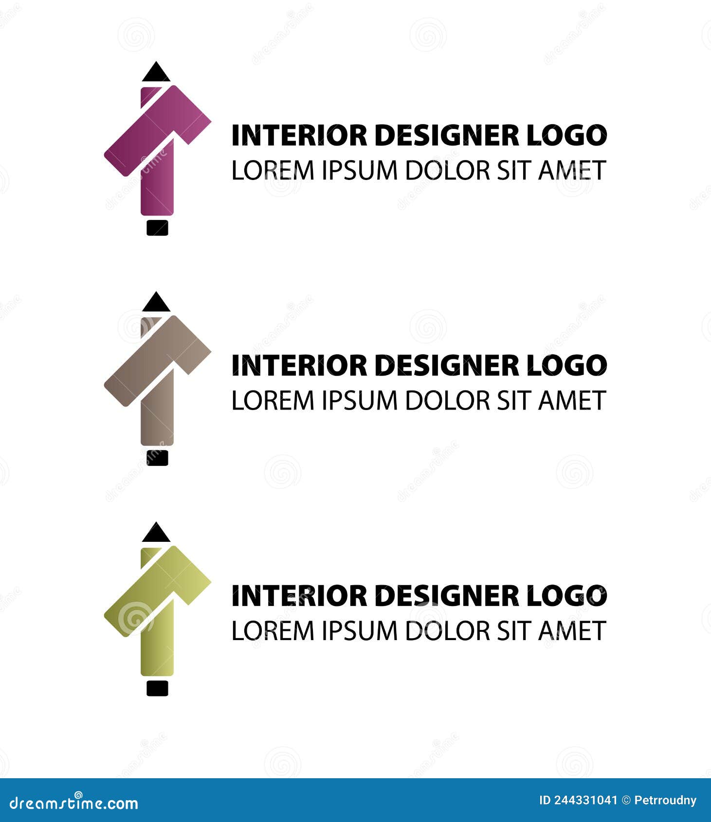 Logo for the Interior Designer or Architect. Stock Vector ...