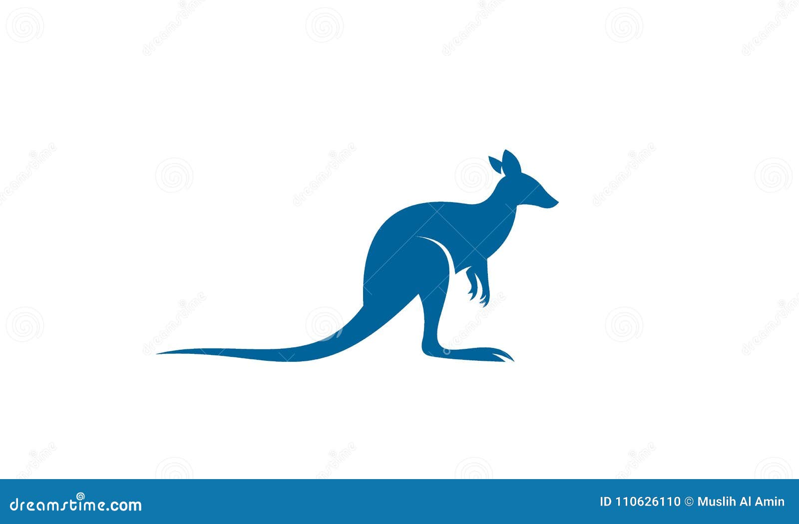 Kangaroo Logo Vector Design. Stock Vector - Illustration of isolated ...