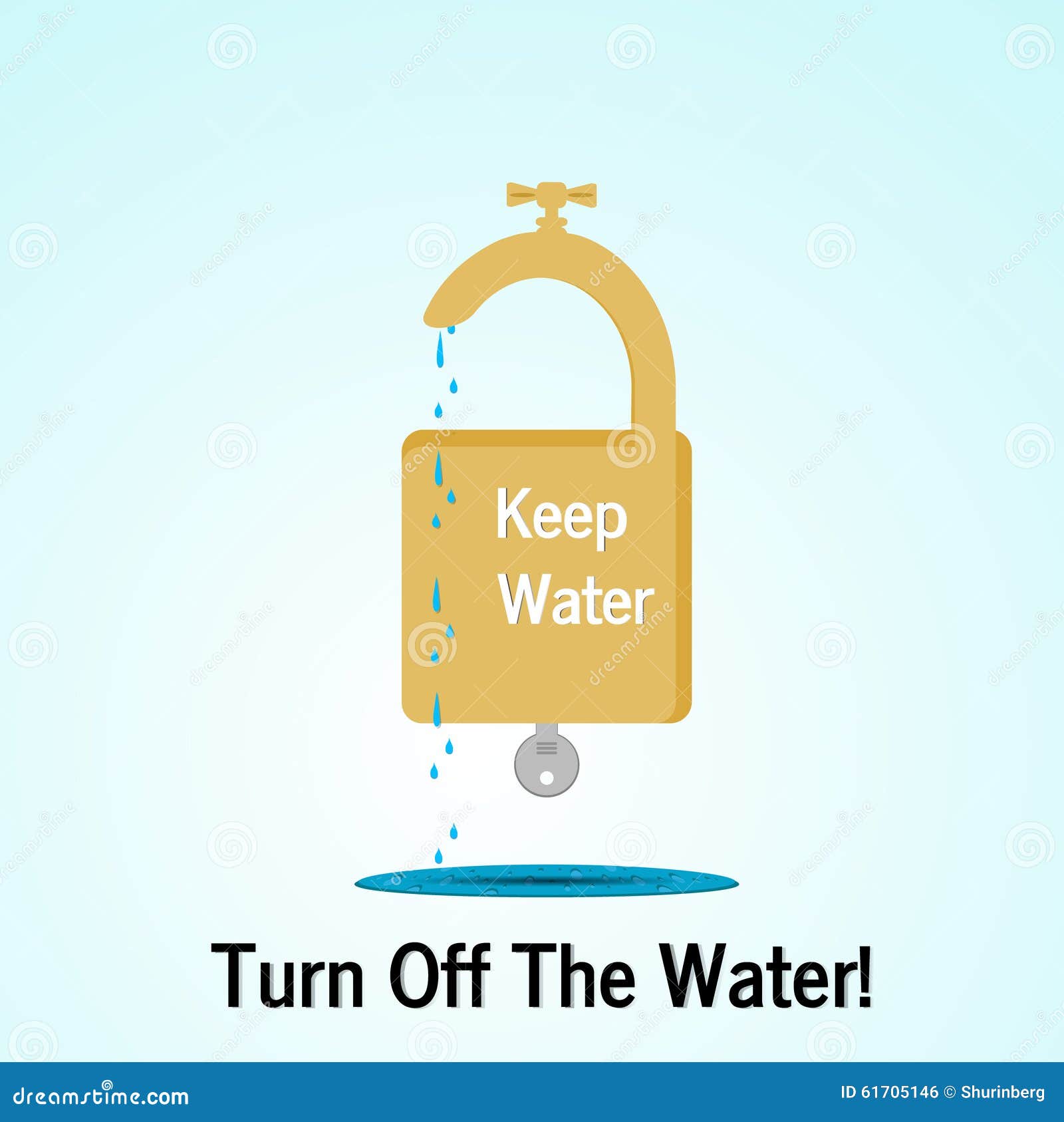 Logo keep water stock illustration. Illustration of equipment - 61705146