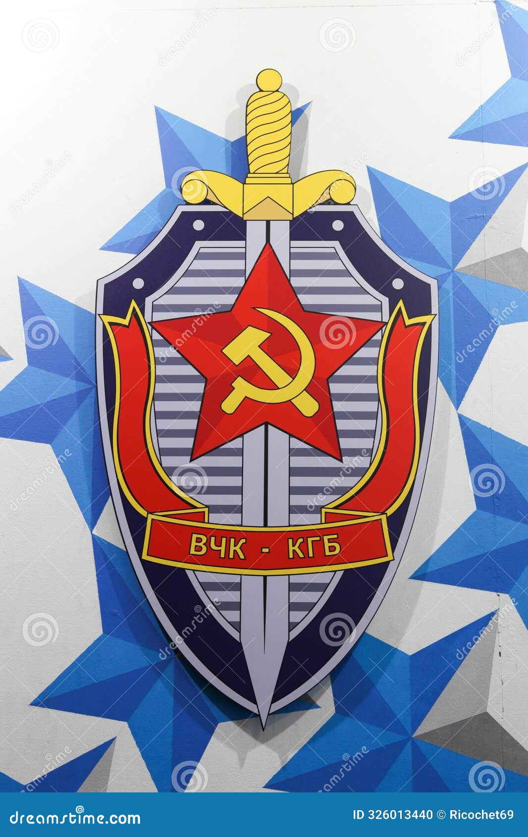 Logo of KGB on a Wall at the Corner House in Riga Editorial Image ...