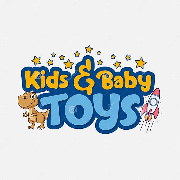 Kids & Baby Toys Logo stock illustration. Illustration of toys - 231971620