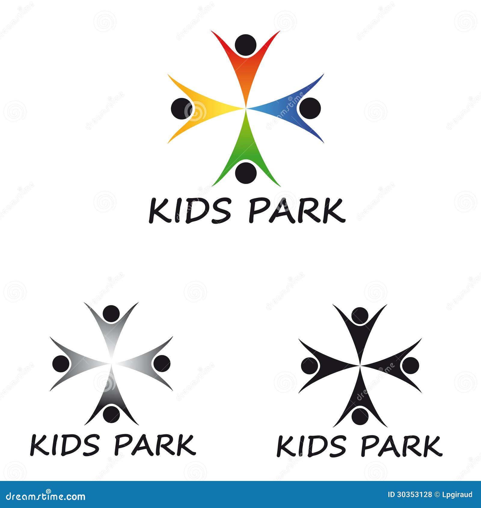 Logo for kids park stock vector. Illustration of celebration - 30353128