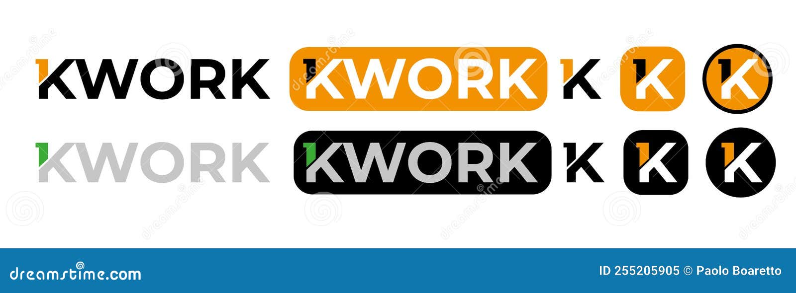 Logo Kwork Platform for Freelancer Stock Illustration - Illustration of ...