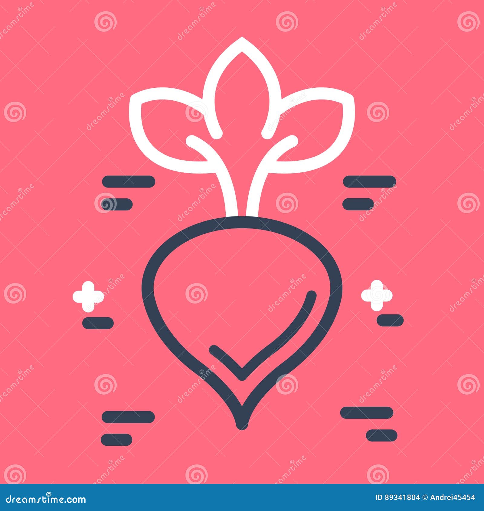 Vector Simple Logo Template Beet Stock Illustration - Illustration of ...