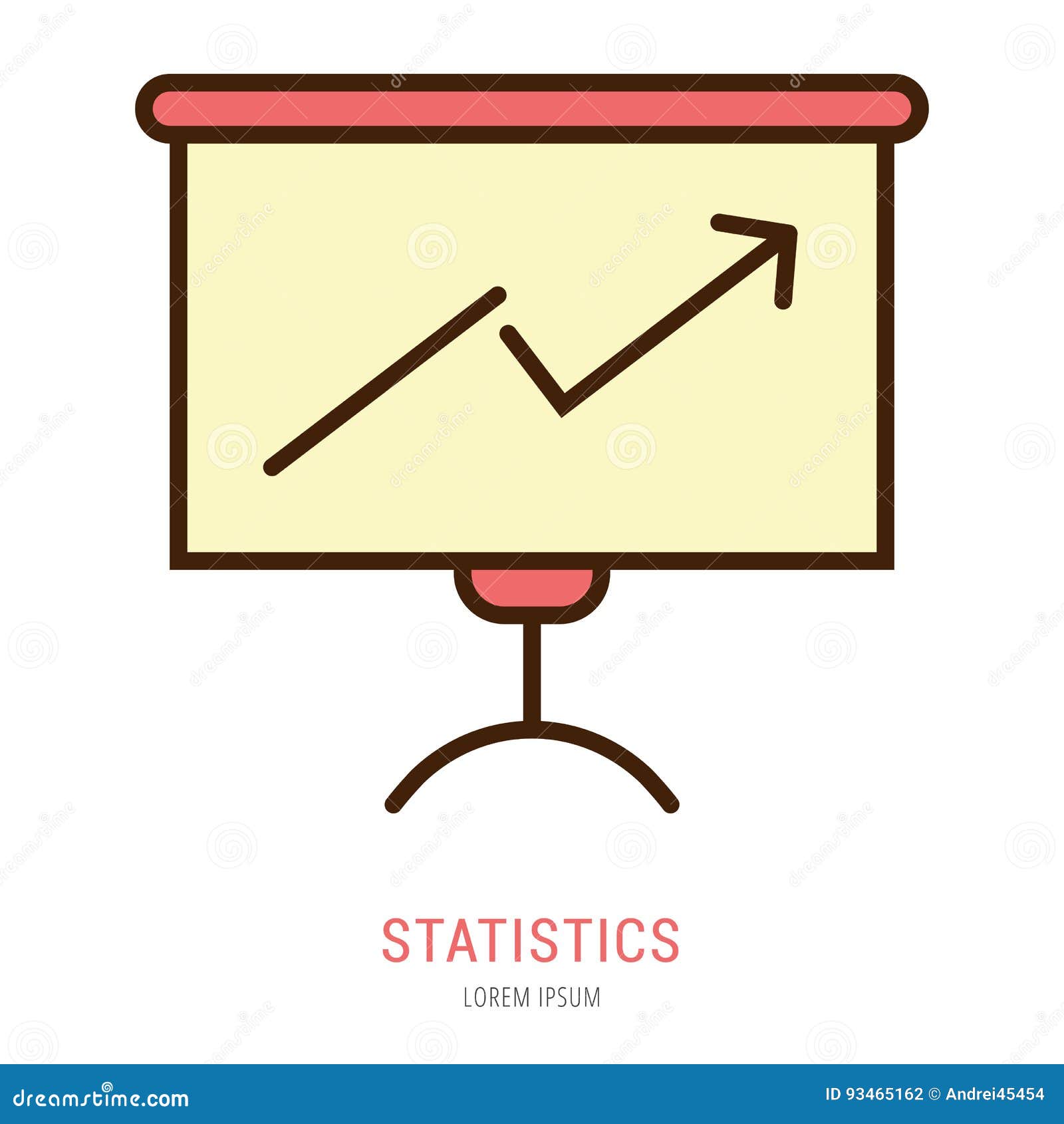 Vector Simple Logo Template Statistics Stock Illustration ...