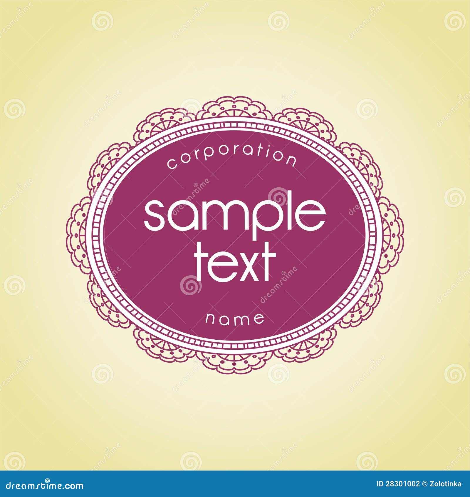 Logo lace. stock photo. Image of vignette, handmade, lace - 28301002