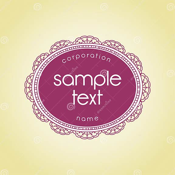 Logo lace. stock photo. Image of vignette, handmade, lace - 28301002
