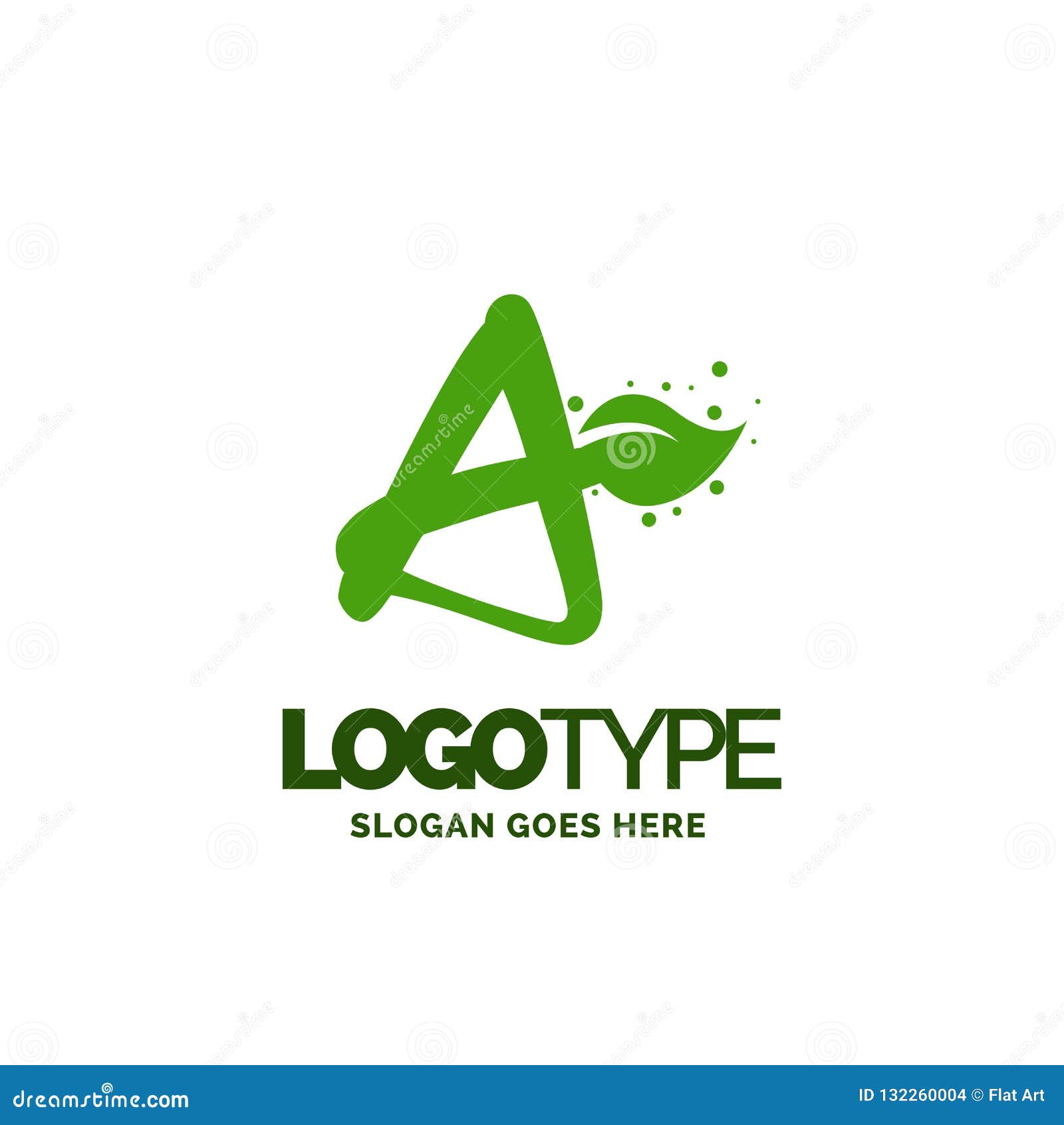 A Logo with Leaf Element. Nature Leaf Logo Designs, Simple Leaf Stock ...
