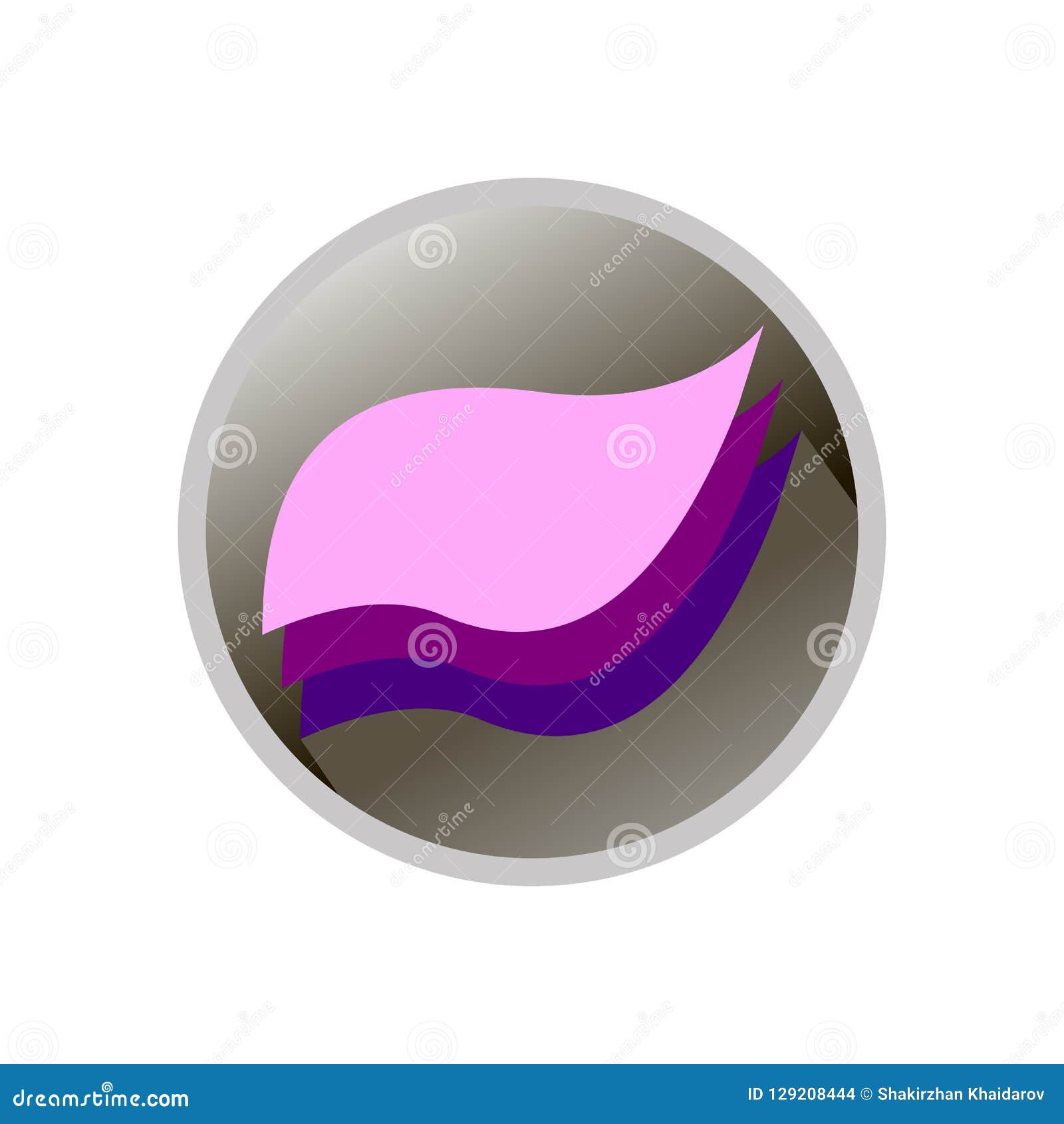 Logo Leaves in a Circle of Different Colors Stock Vector - Illustration ...