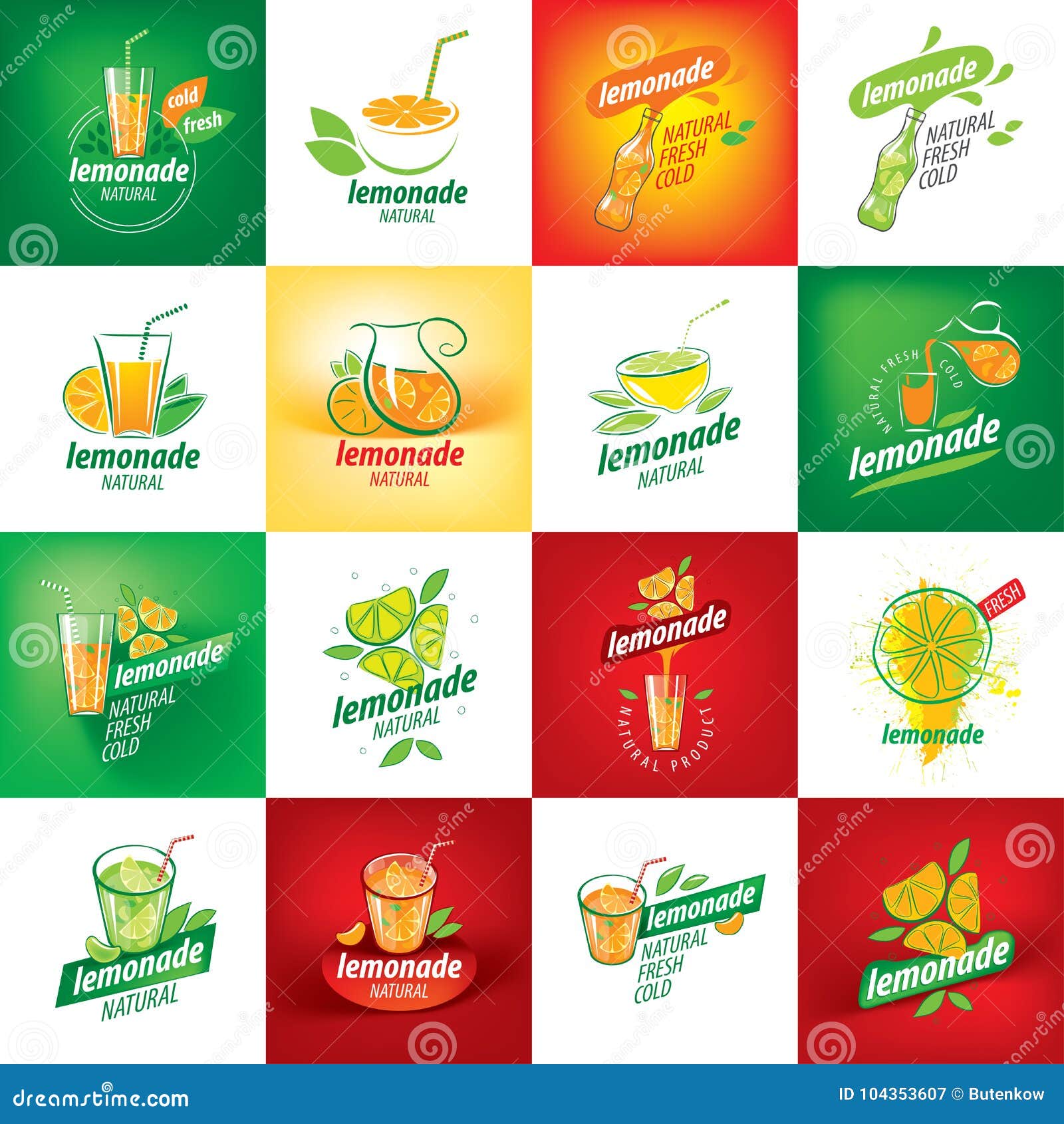 Logo for lemonade stock vector. Illustration of dessert - 104353607